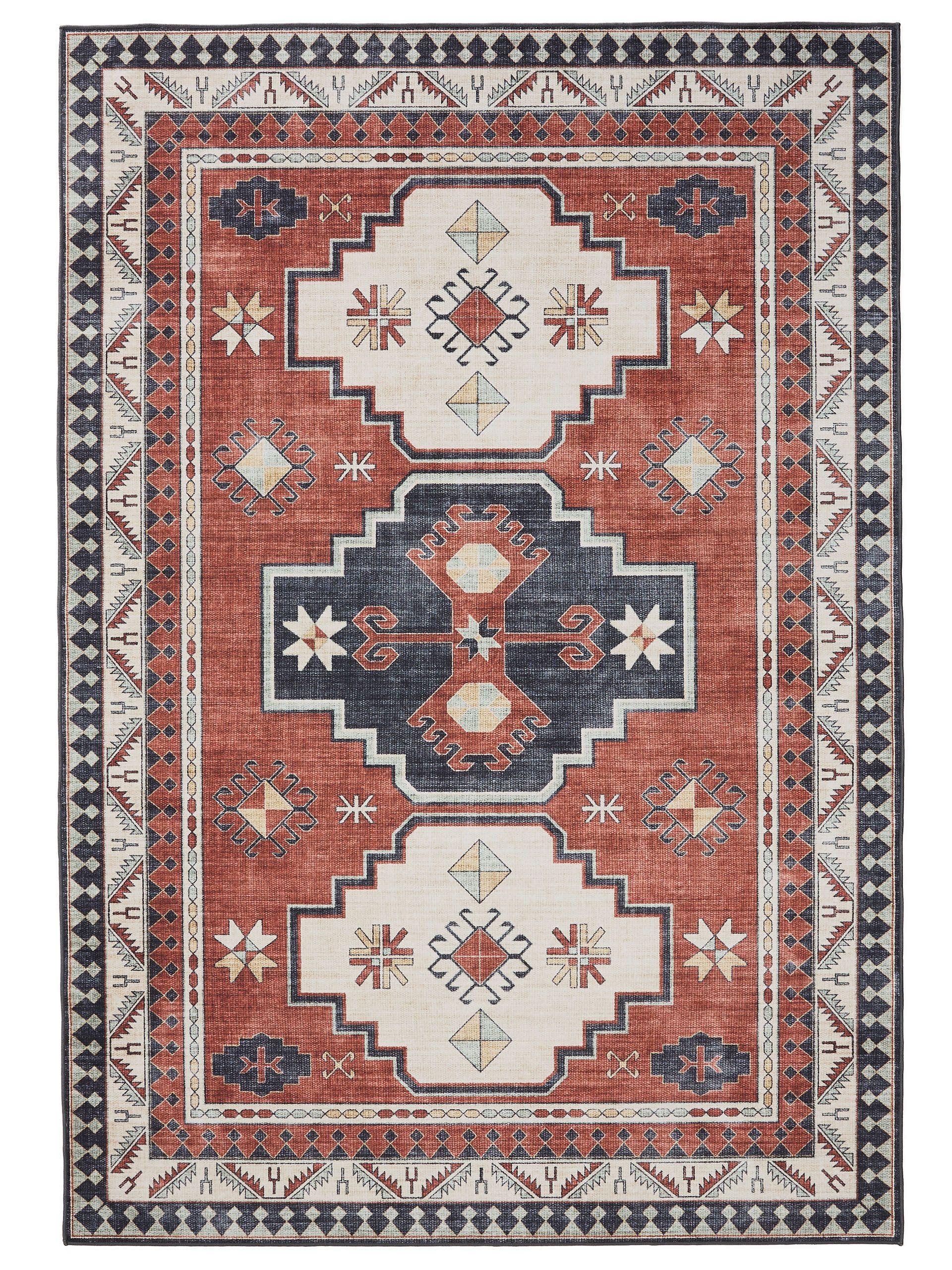 BENUTA - Tapis lavable George multicouleur/bleu 120x170 cm | Leroy Merlin