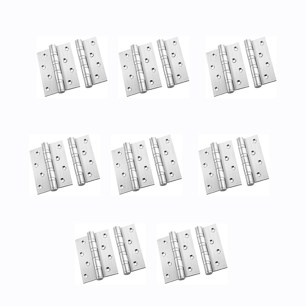 Charnière, 8 Pièces Charnières de Porte en Acier Inoxydable 100 x 80 mm ...