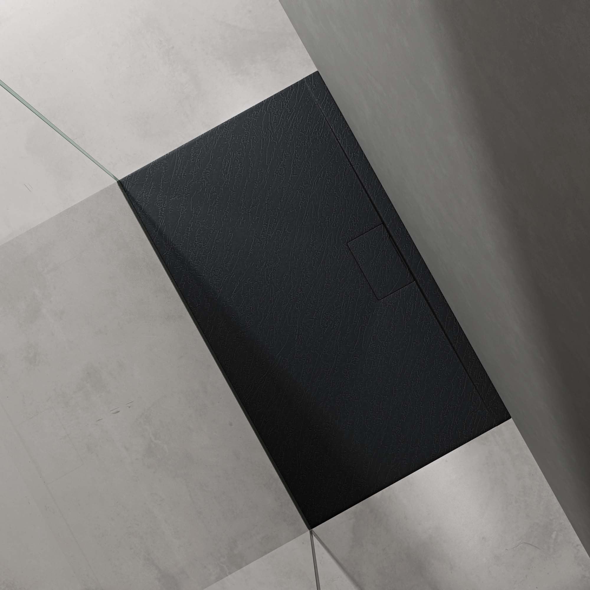 Doporro Receveur de Douche Bac à Douche Ultra Plat en Solid Surface ...