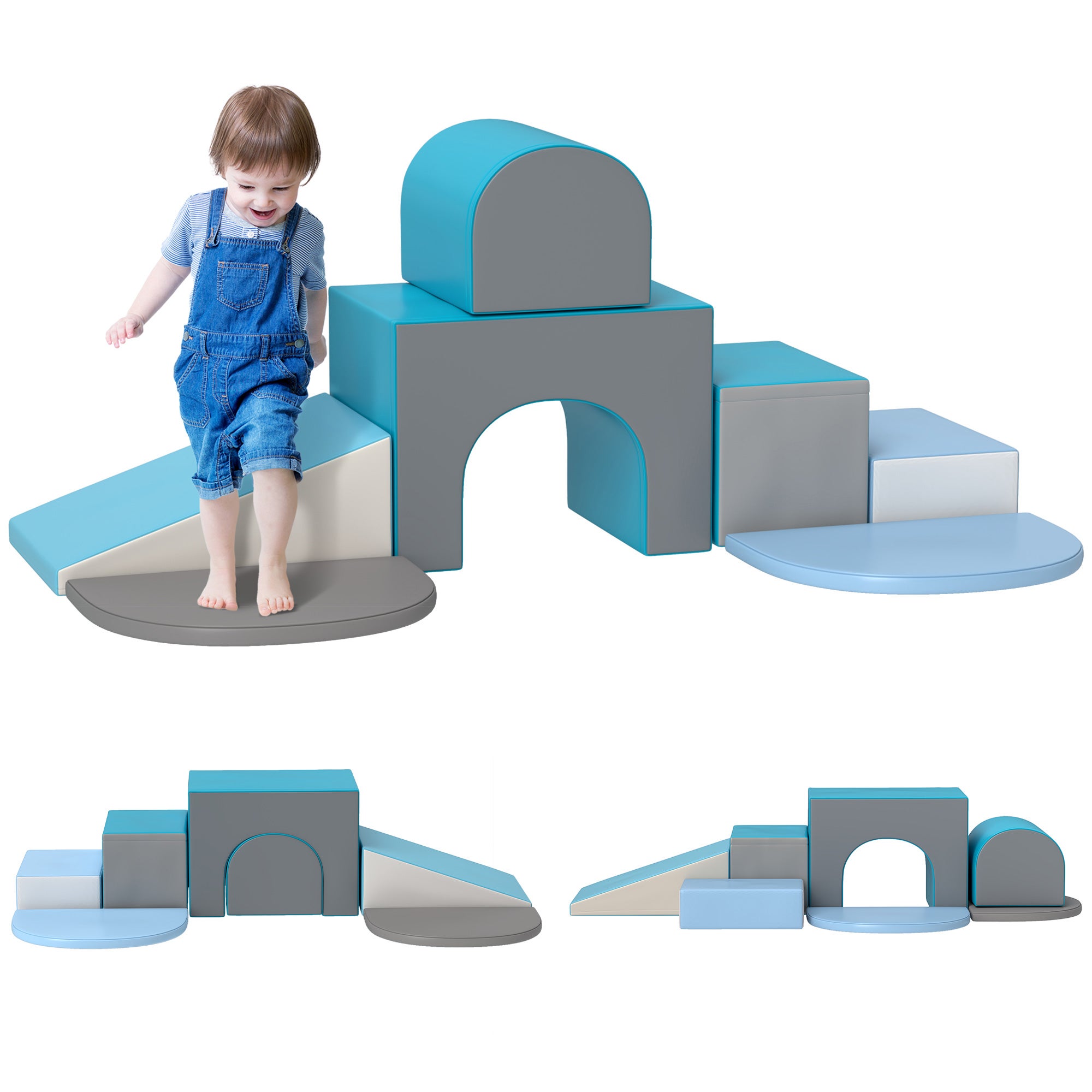 Blocs de construction en mousse Revêtement synthétique HOMCOM | Leroy ...