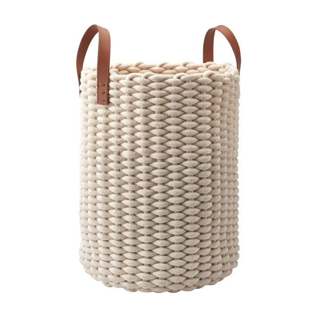 Aquanova Rudon Panier à linge 45L Beige | Leroy Merlin