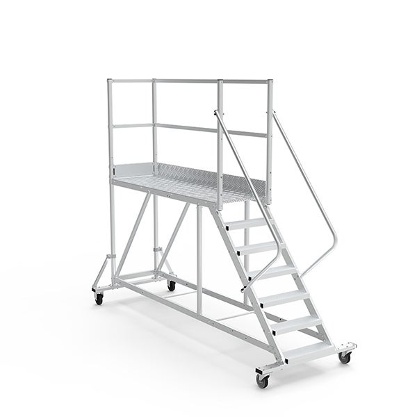 Plateforme roulante 15 marches - Hauteur max. de travail 5.00m ...