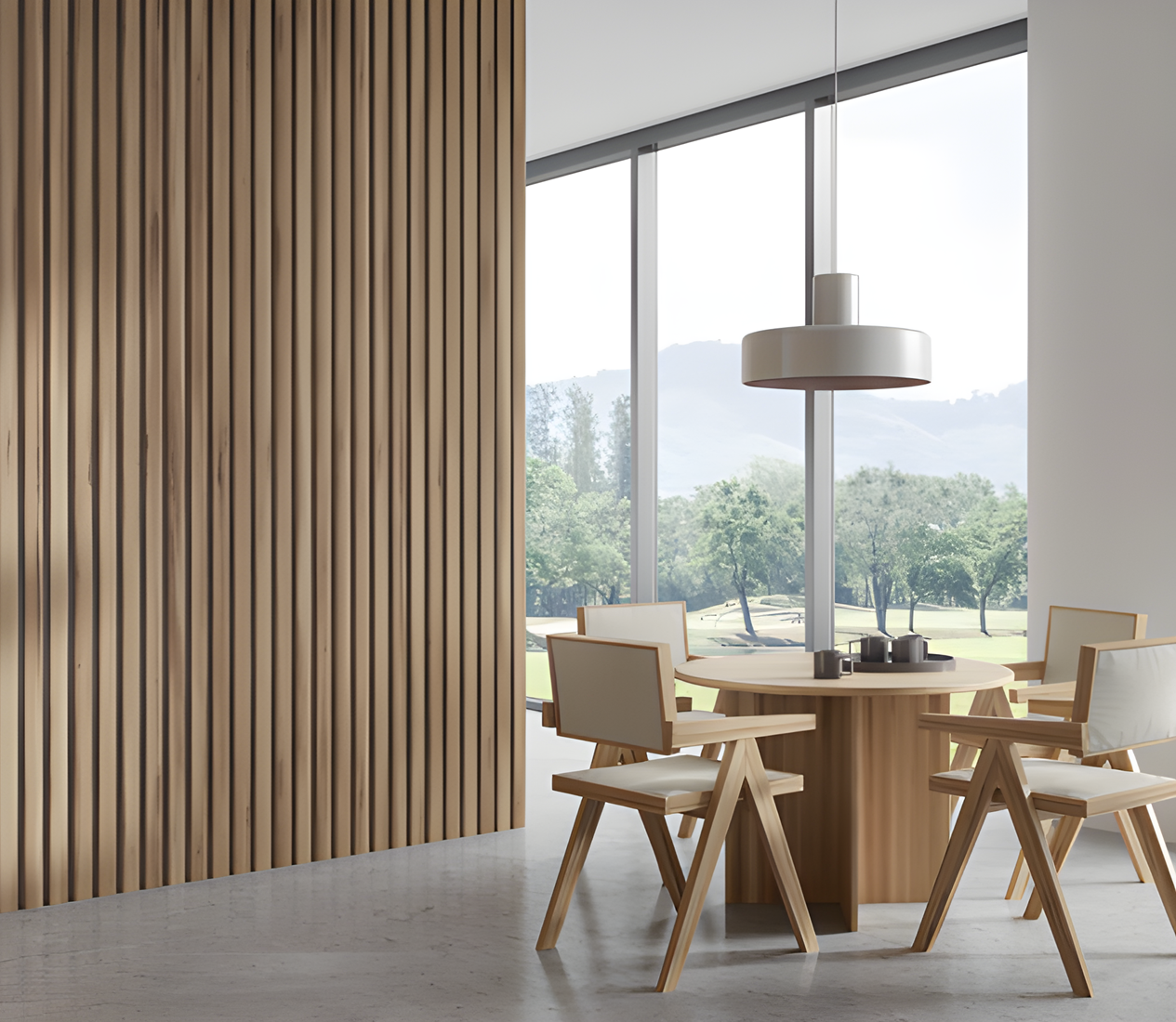 HANDYSTAIRS Panel acústico de listones de roble macizo con fieltro ...