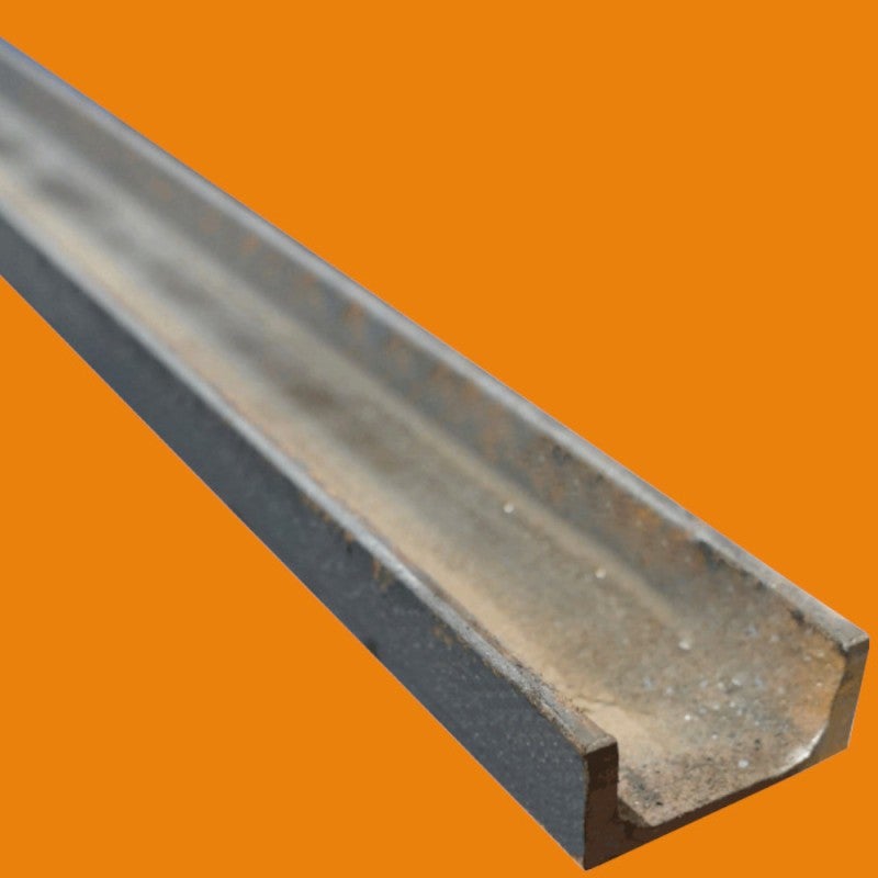 Barre U à congés acier S235 7 x 4 cm ep 0,6 cm long. 1 mètre | Leroy Merlin