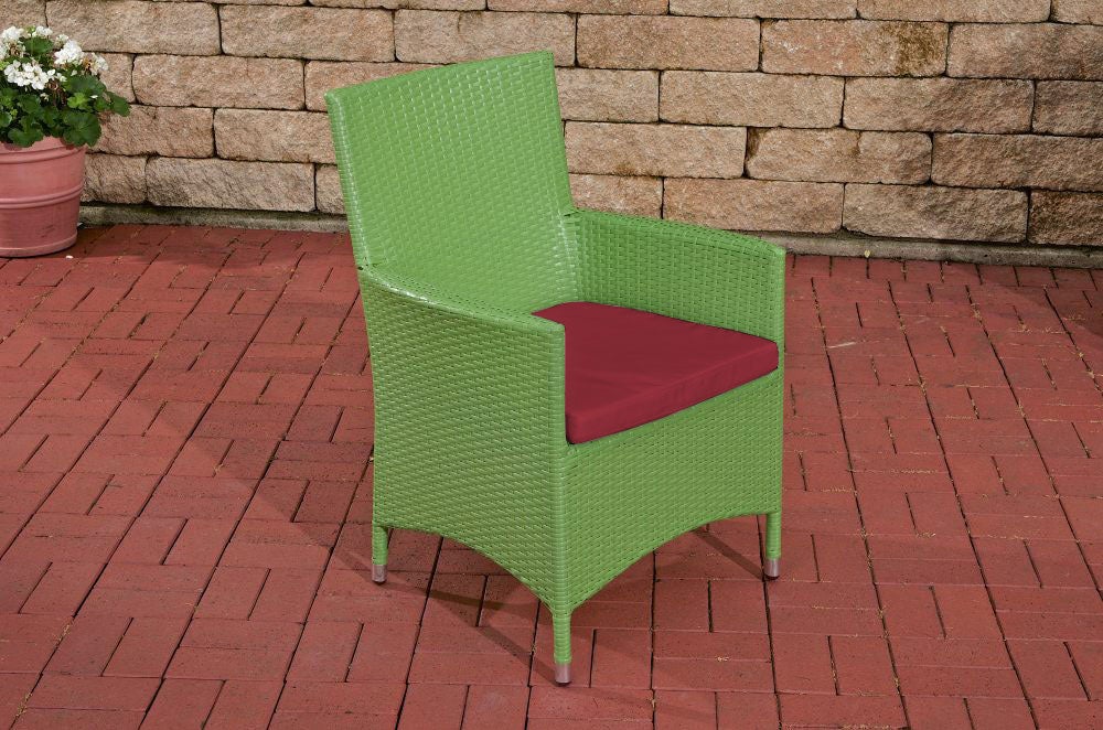 Chaise Julia/Avignon/Tropea/Florence rouge rubis vert | Leroy Merlin