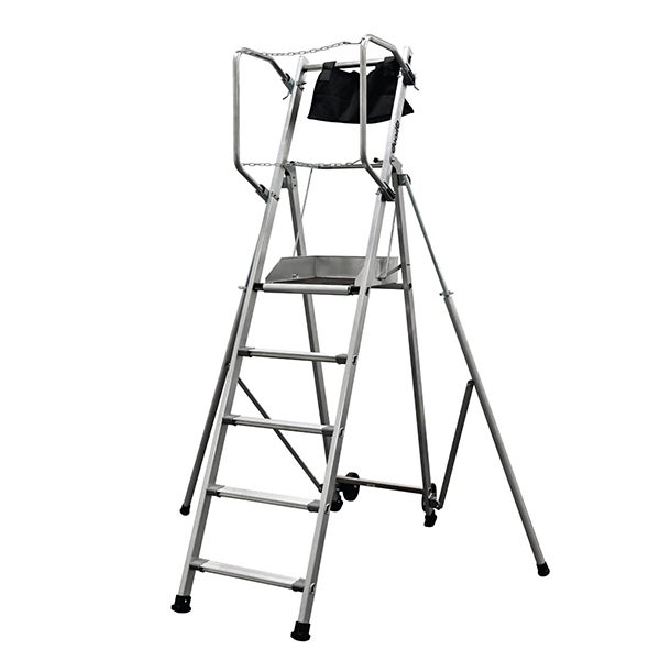 Escabeau PIRL 5 marches - Hauteur max. de travail 3.20m - 18-135 ...