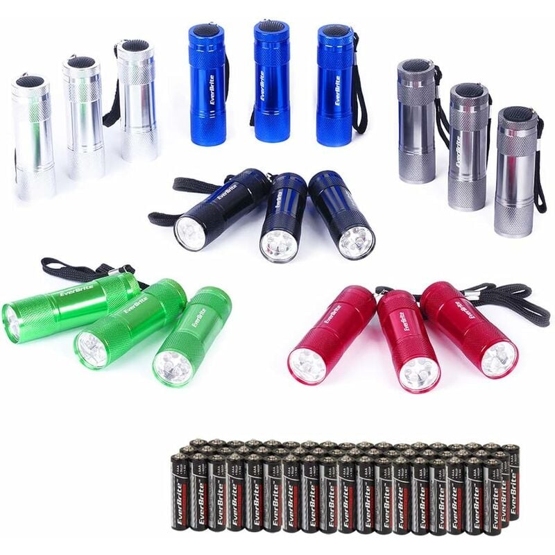 18 mini lampes de poche LED en aluminium | Leroy Merlin