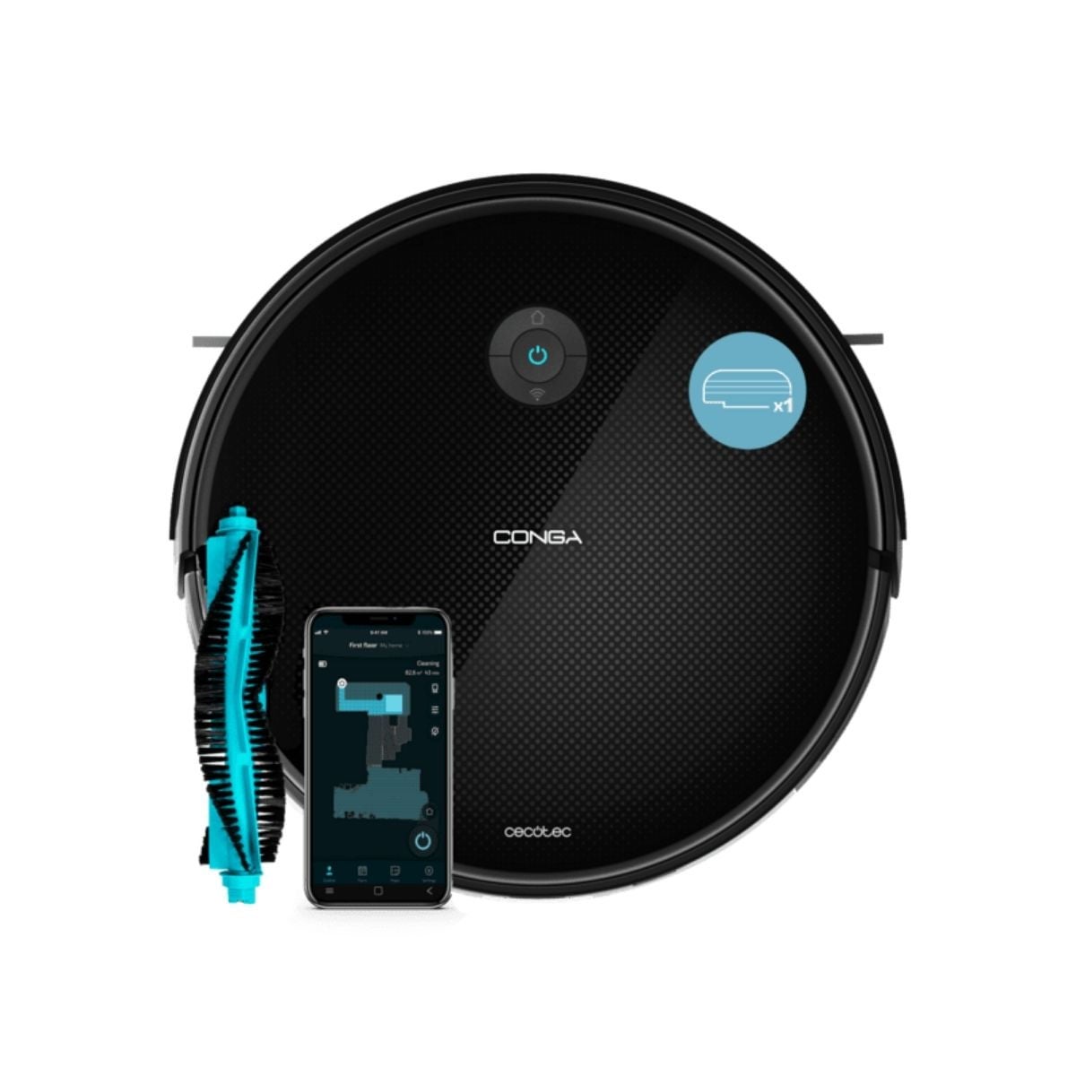 Cecotec Robot Aspirapolvere Conga M20. Navigazione Giroscopica Ordinata ...