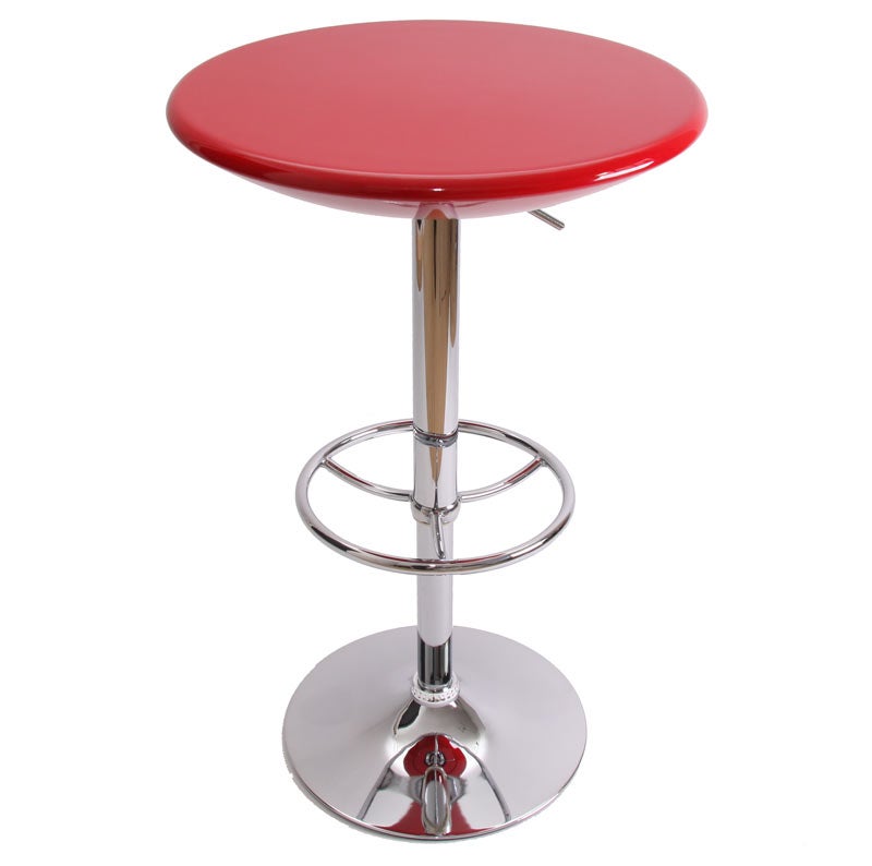 Table de bistro Milan, hauteur réglable Ø 60 cm ~ rouge | Leroy Merlin