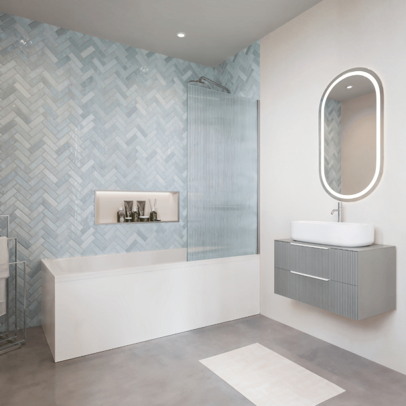 Baignoire droite DURAVIT D-Code 1600x700mm + Pare bain droit AURYS ...