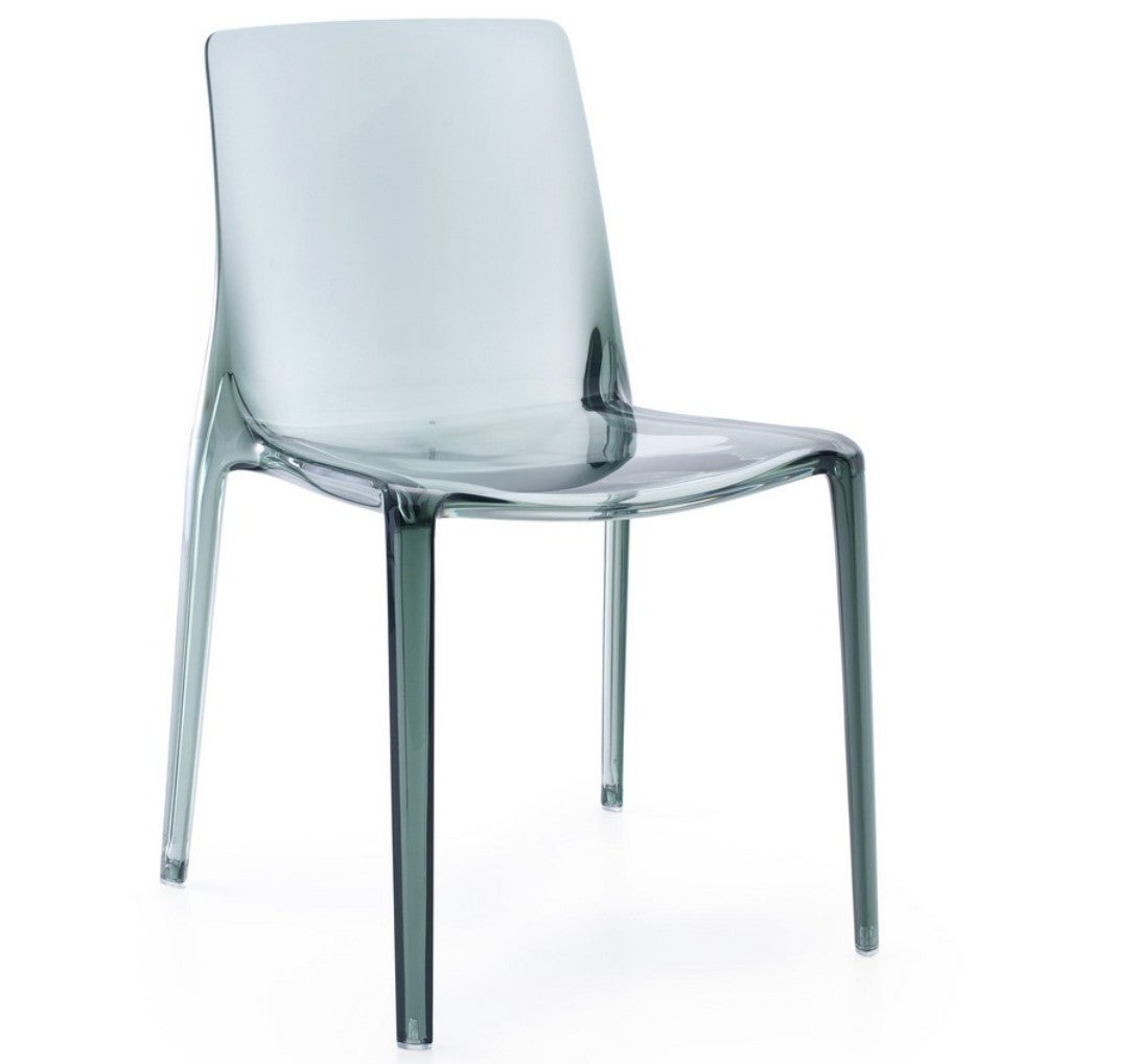 Lot de 4 chaises transparentes Odelia --Couleur Vert | Leroy Merlin