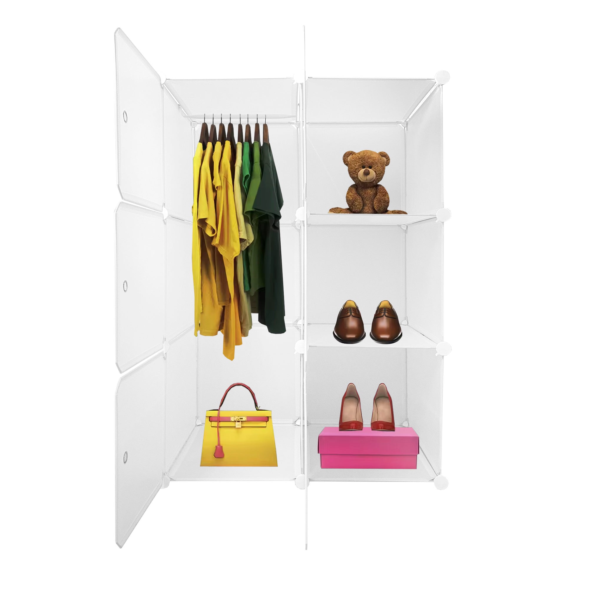 Armoire-penderie Cube Personnalisable en Boîte Basic Nyana Home 6 Cubes ...