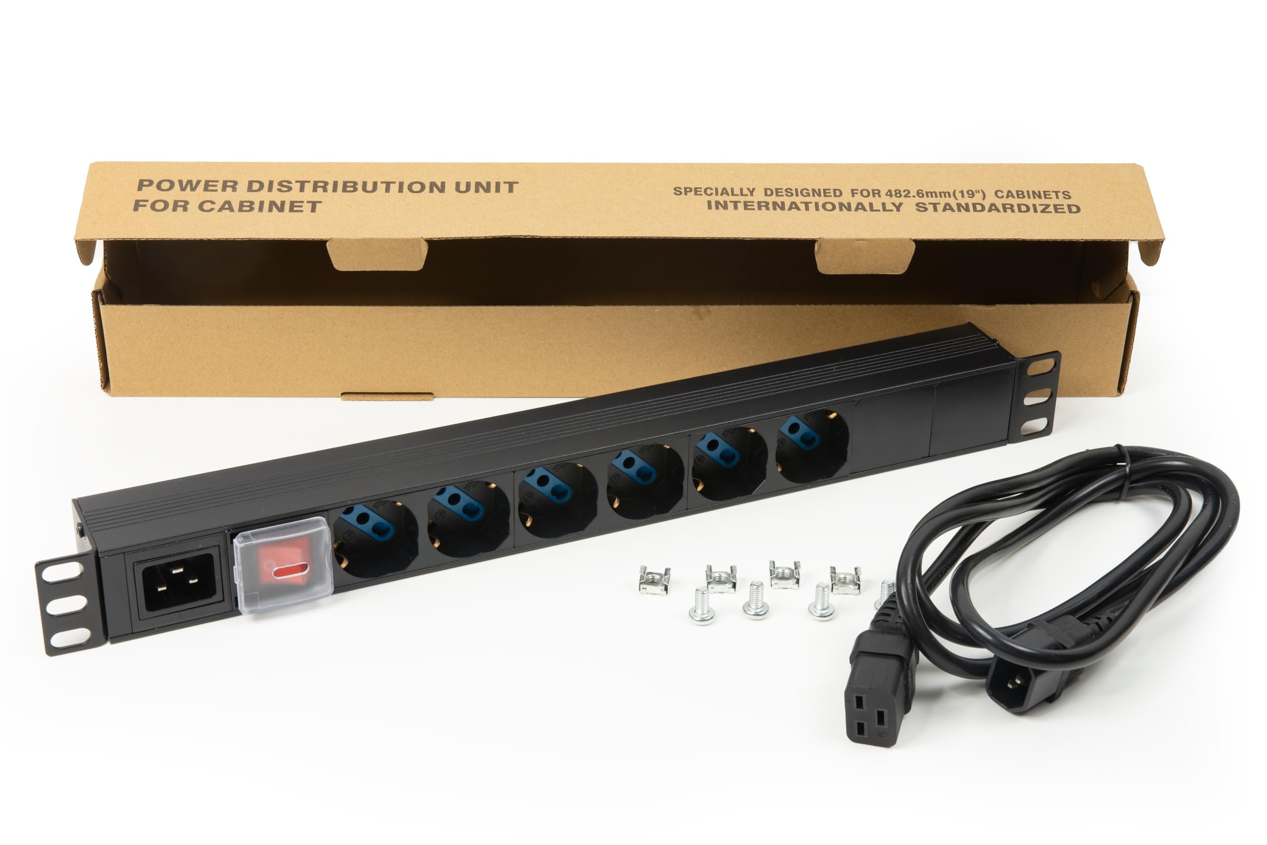 Link multipresa da rack LK10062C con 6 prese universali Schuko/italiane ...