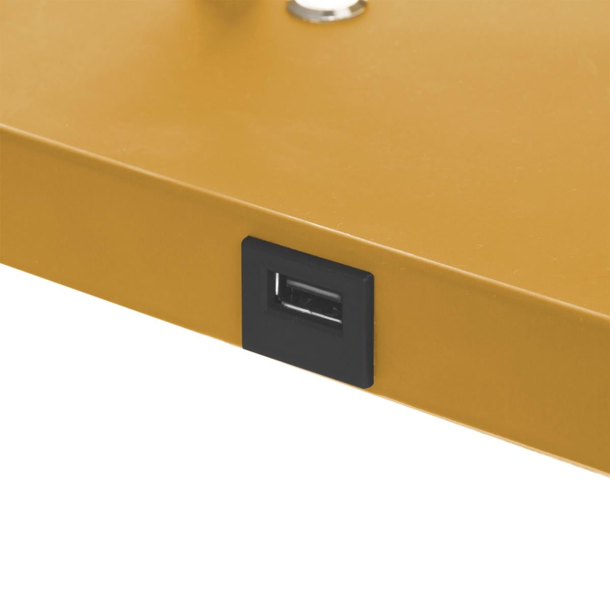 Lampe Chargeable Colors Ocre Jaune moutarde - Atmosphera | Leroy Merlin