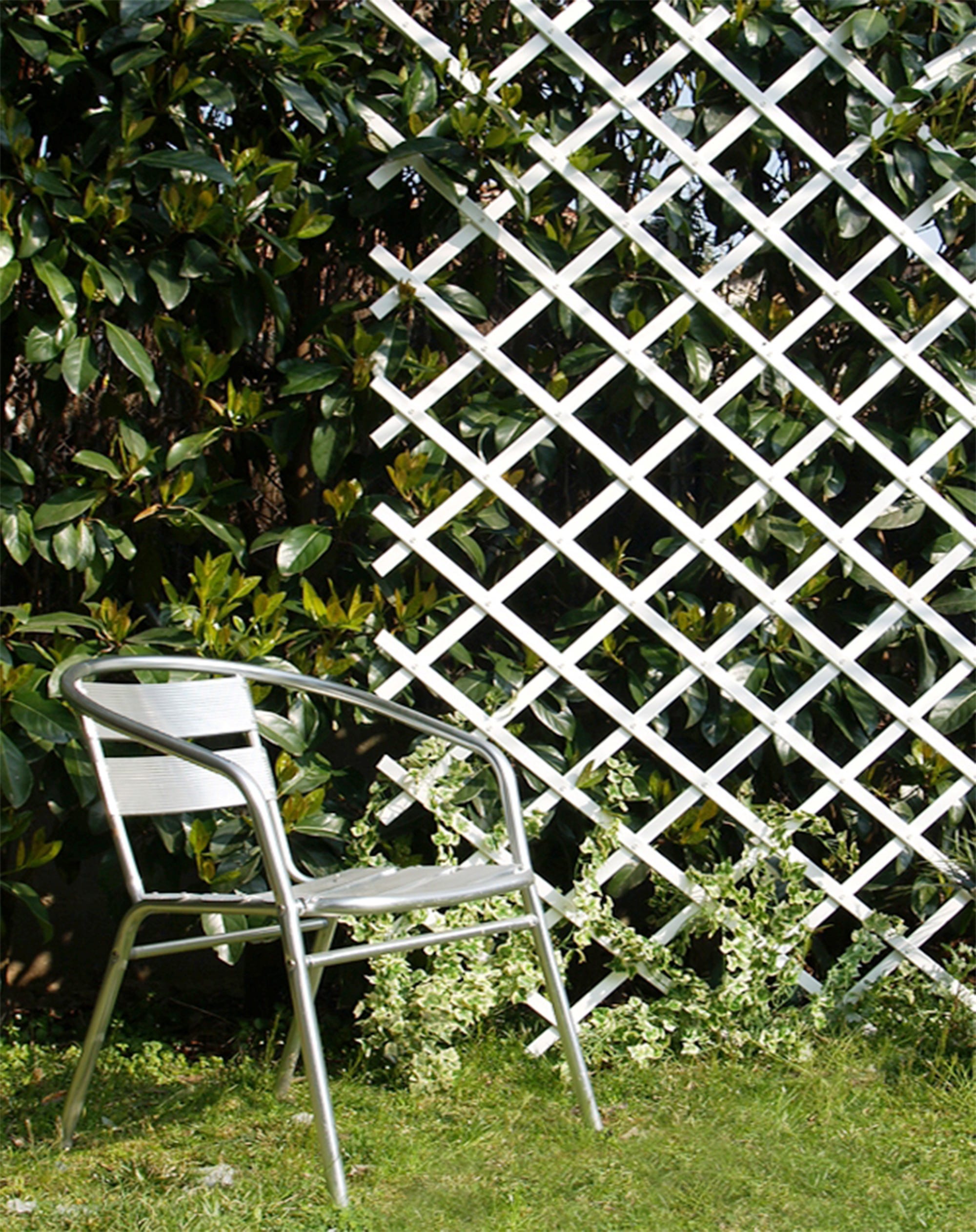 Treillis extensible en PVC blanc 100x300 cm | Leroy Merlin