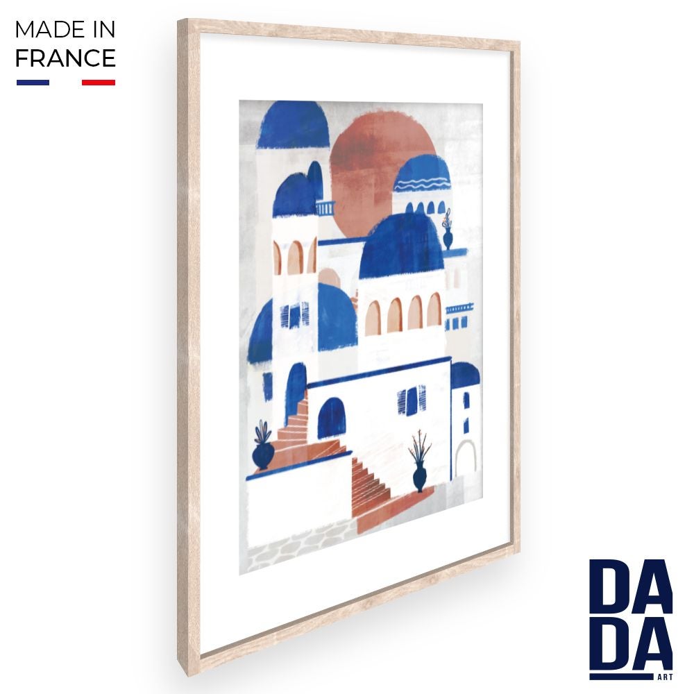 Image encadrée avec cadre CHÊNE / 30x40cm / Architecture ...