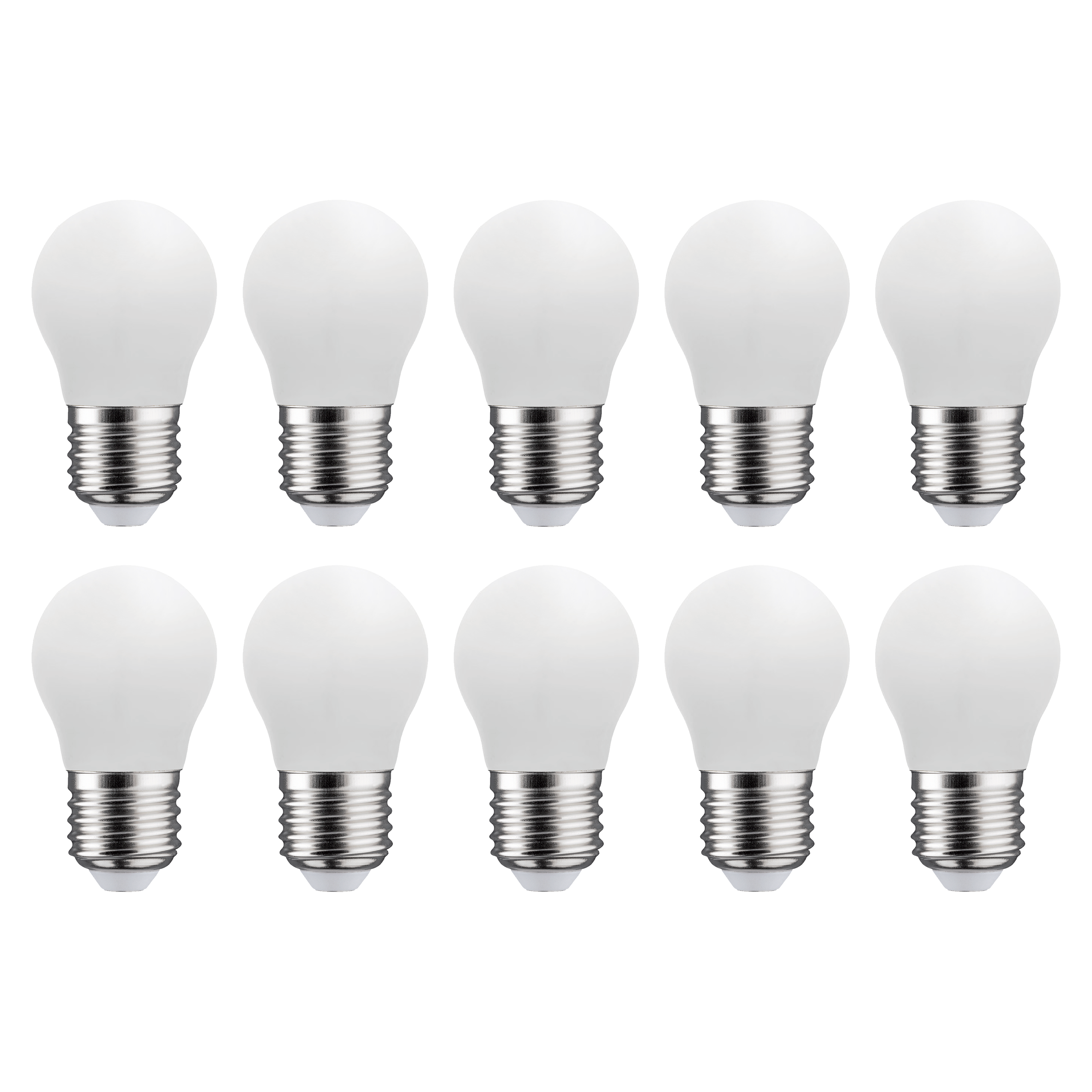 LEXMAN - Lot de 10 Ampoules LED opaques - E27 - 806LM - 5,9W équivalent 60W - Ø 45 mm - 4000K ...