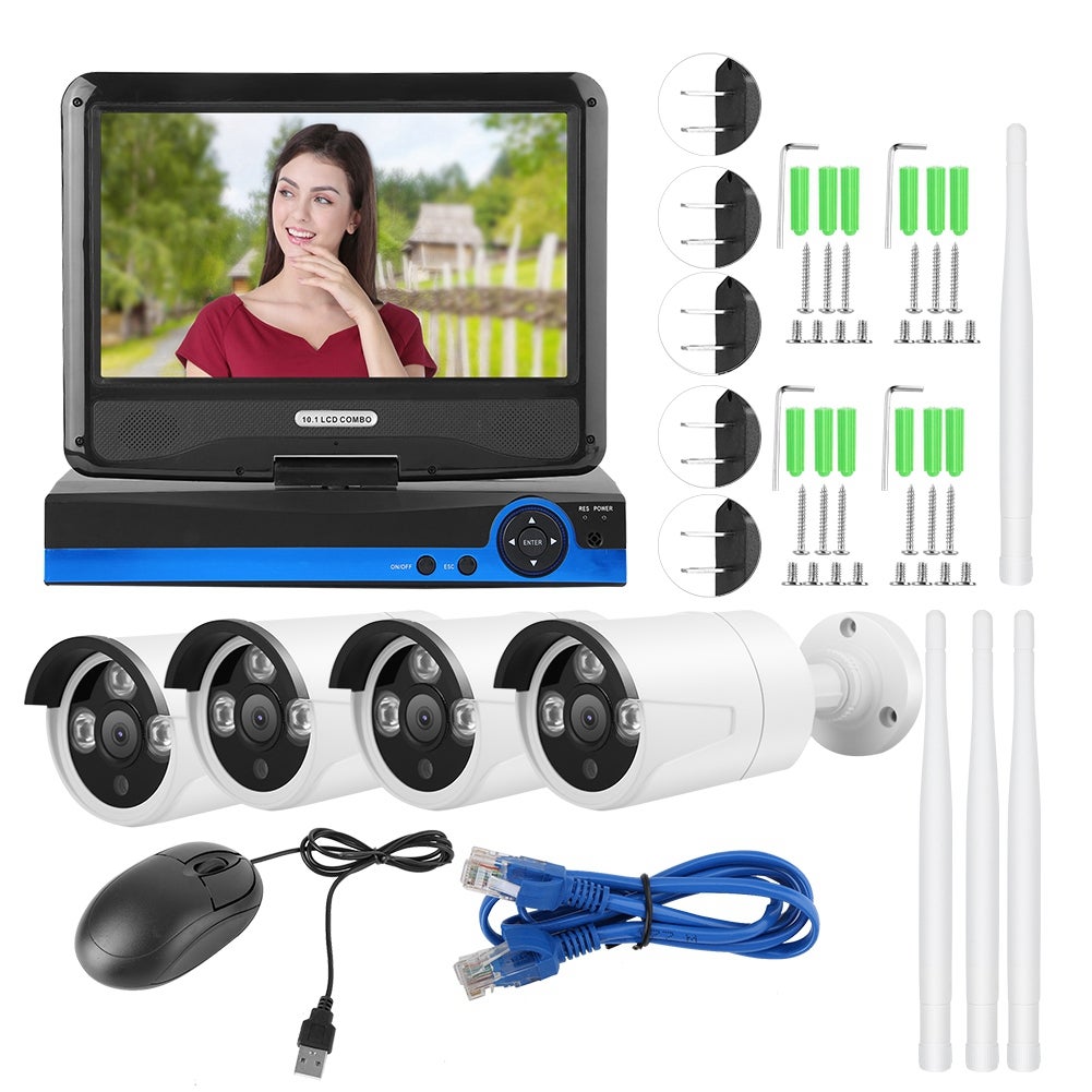 Système de caméra de surveillance sans fil wifi 7 pouces avec moniteur ...