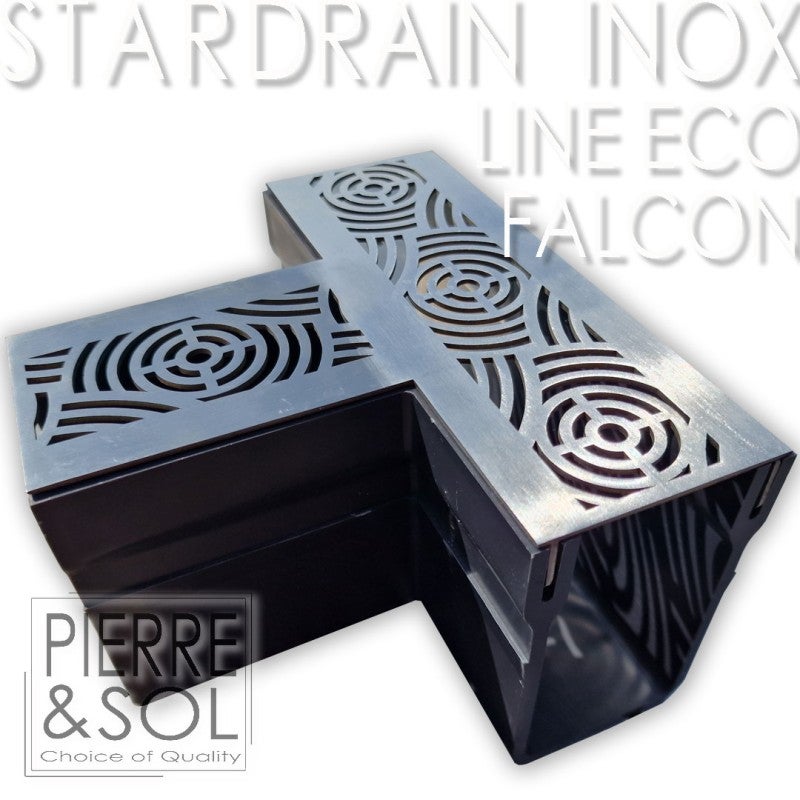 Canal estrecho Rejilla estilo INOX 6,5 cm - StarDrain - LINE ECO ...
