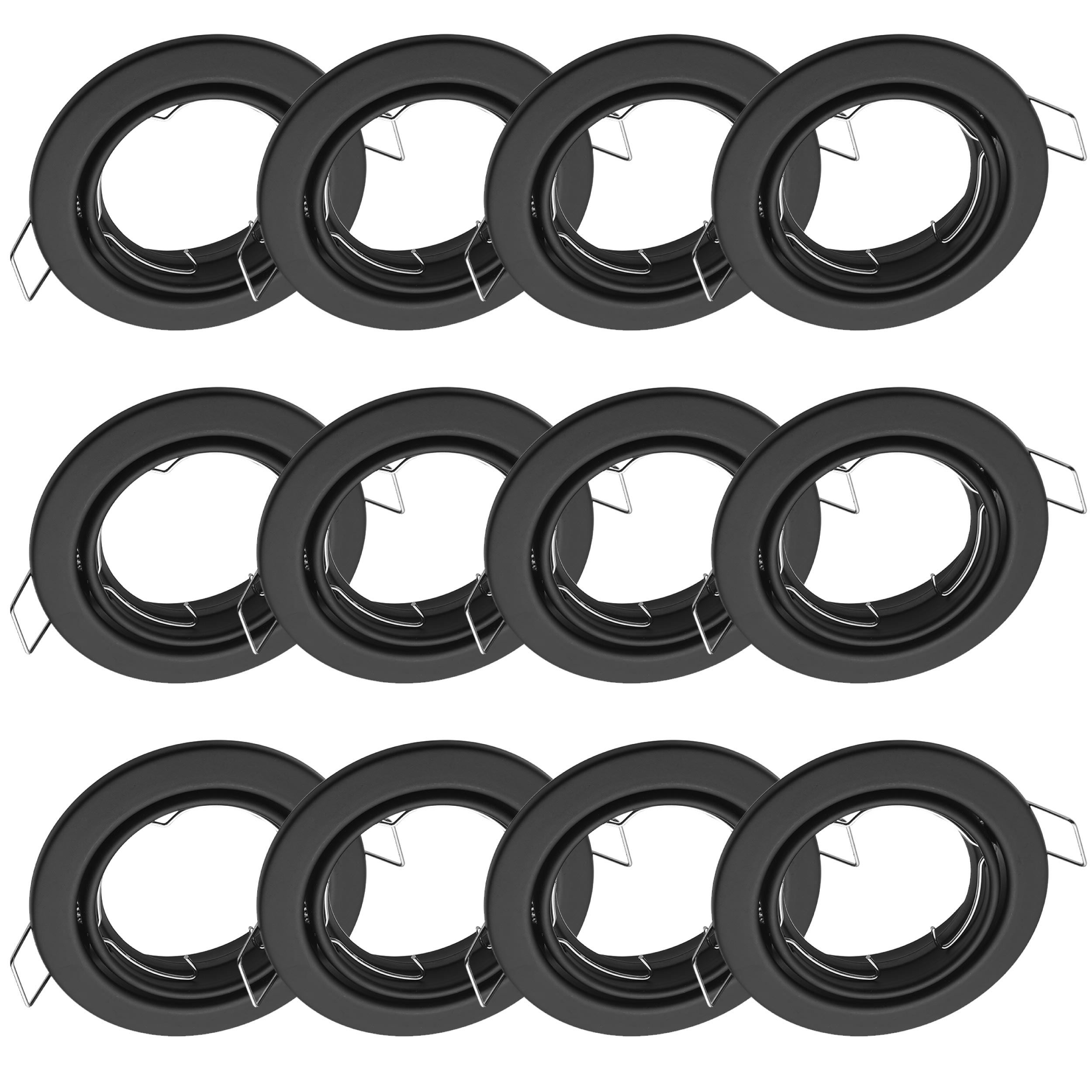 Oktaplex Dijon Lot de 12 spots encastré pour GU10 ampoules et modules ...