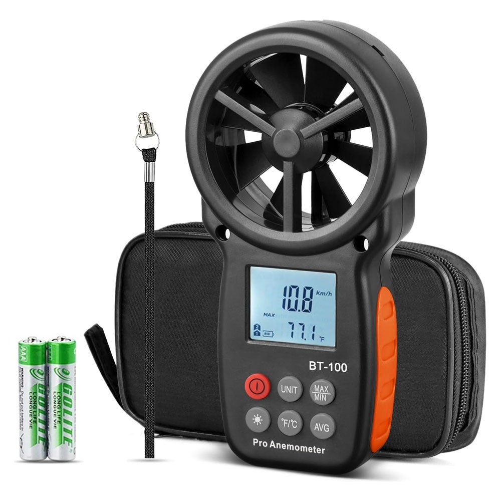 Anémomètre numérique portable - mesure précise de la vitesse du vent et ...