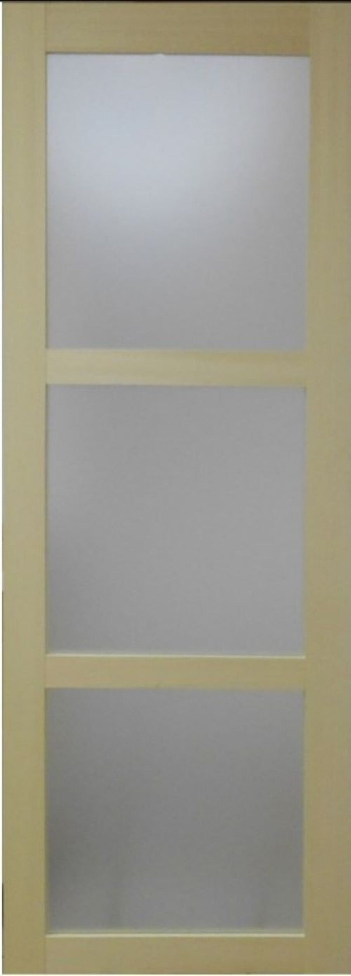 Porte Coulissante Bois Ayous Vitrée H204 X L93 + Système à Galandage ...