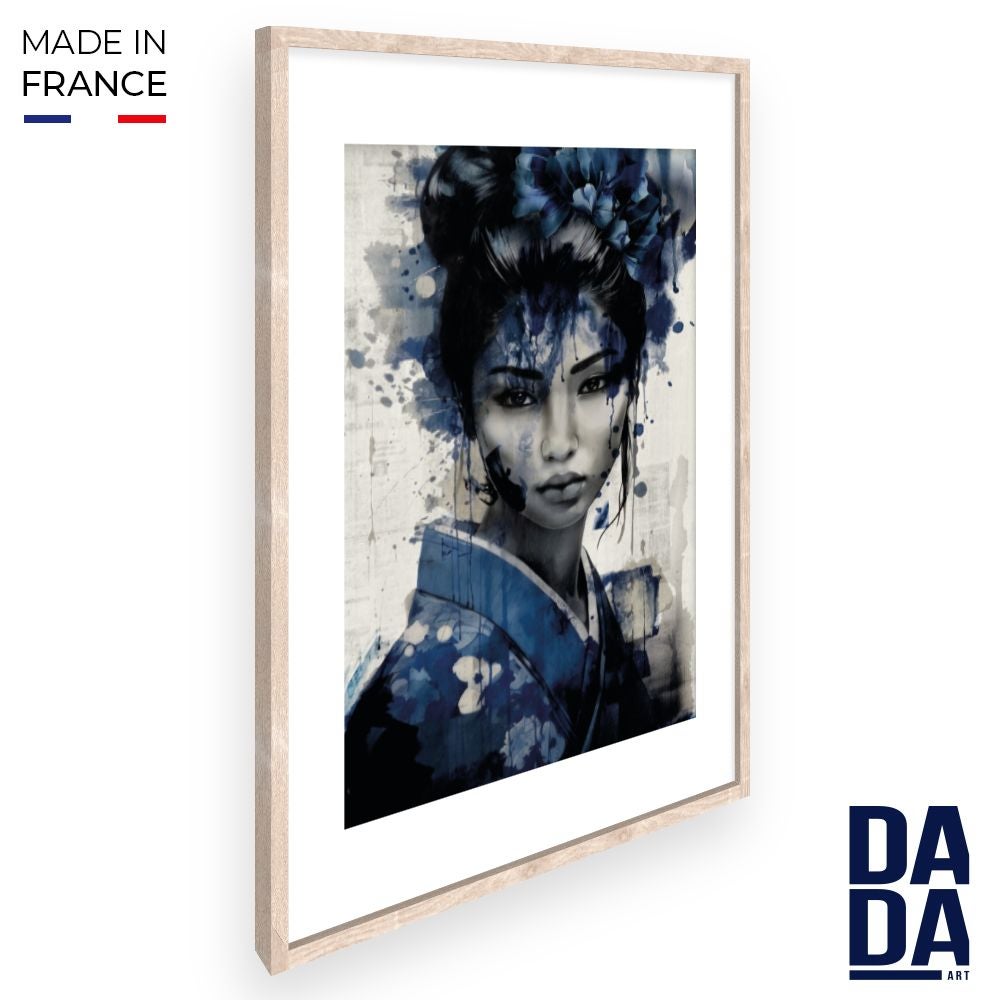 Image encadrée avec cadre CHÊNE / 50x70cm / Élégance japonaise / Créé ...