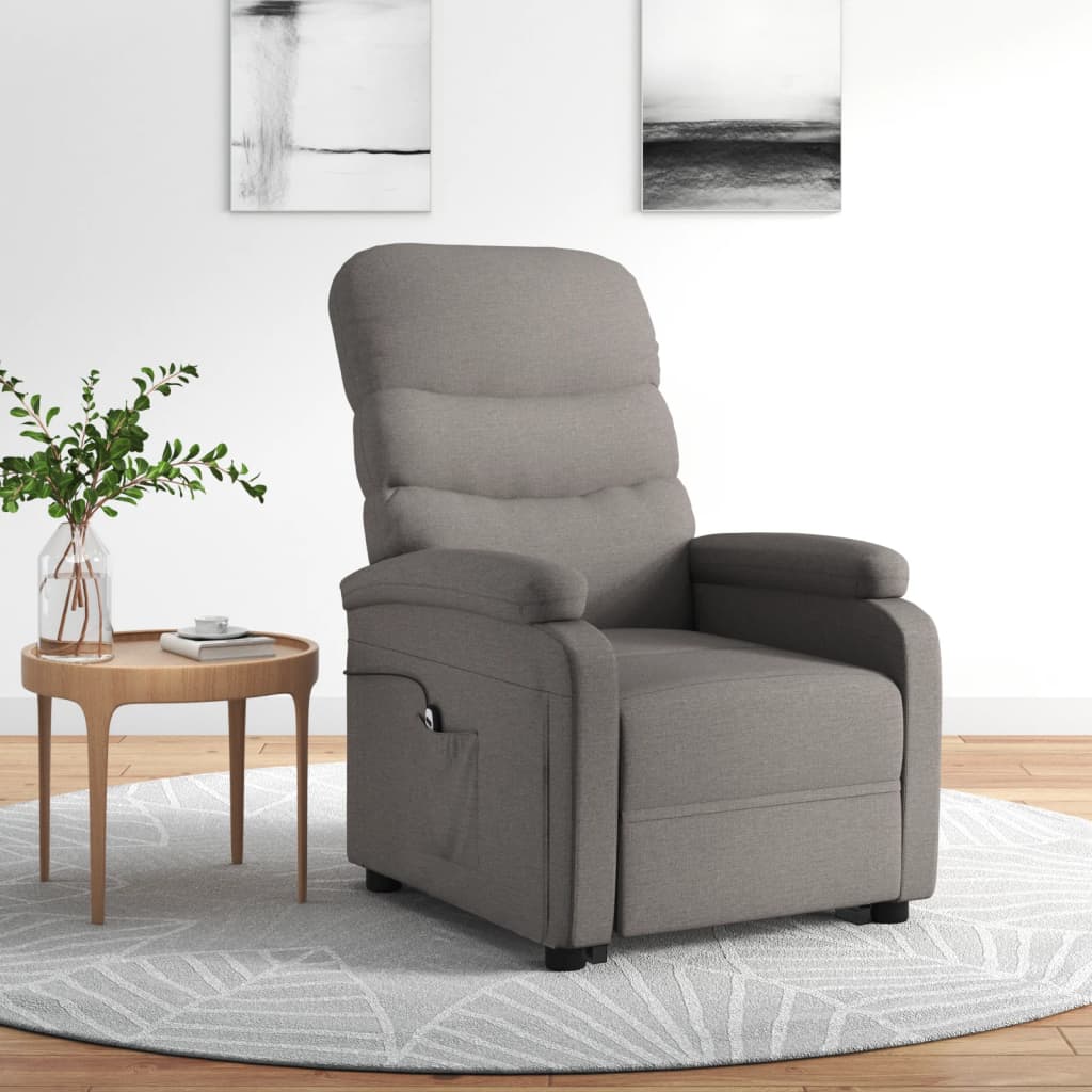 Fauteuil Taupe Tissu vidaXL | Leroy Merlin
