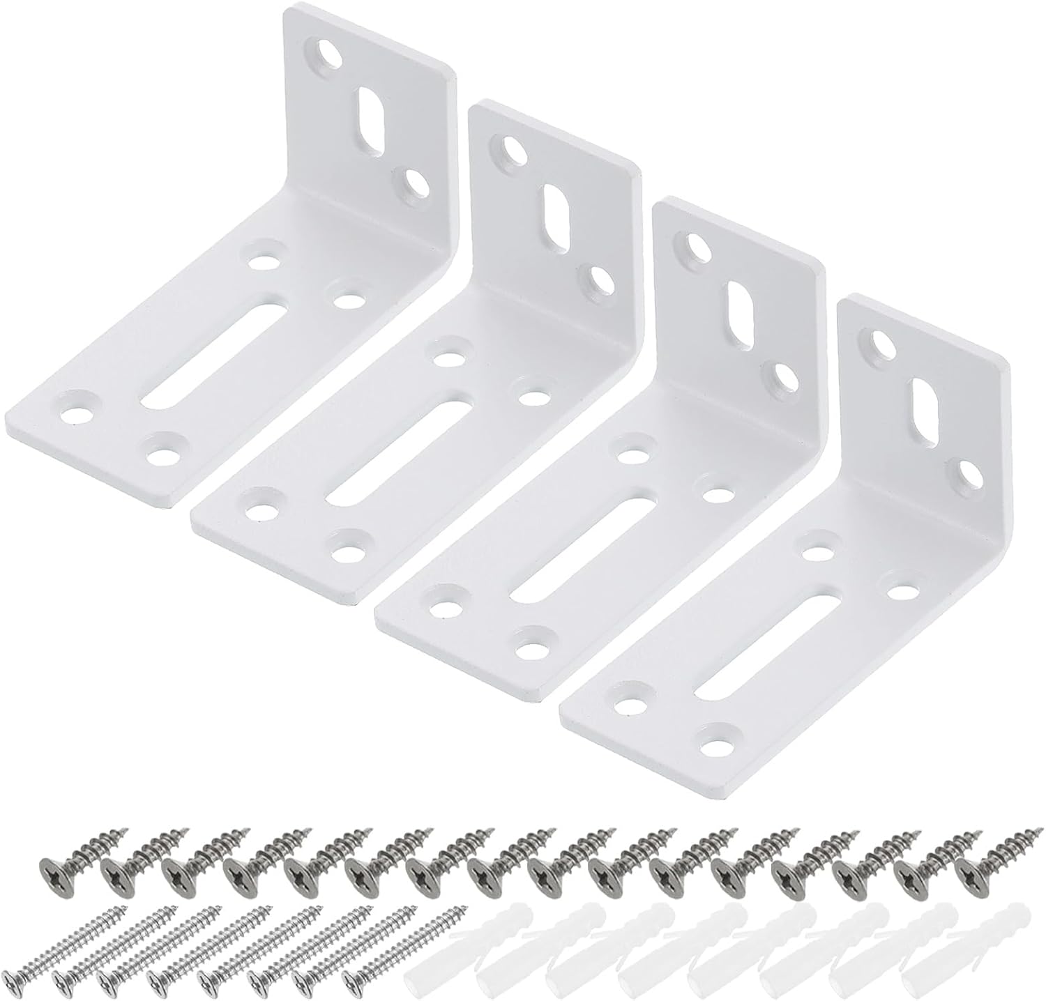 Équerre d'angle en L - Équerre à angle droit avec vis - Pour fixation ...