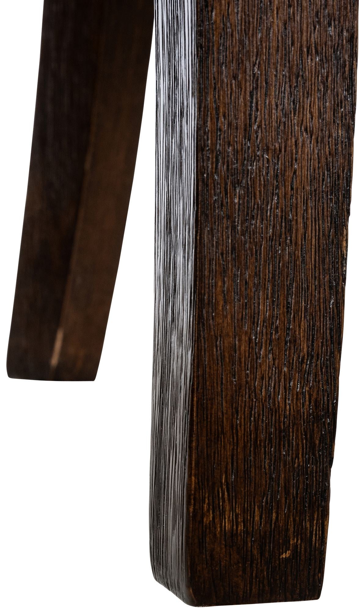 Silla de comedor Zadar de tela antigua color topo oscuro | Leroy Merlin