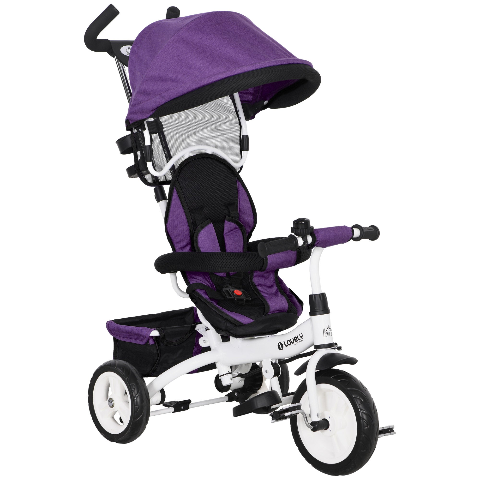 Tricycle pliable pour enfants avec pare-soleil pliable et guidon ...