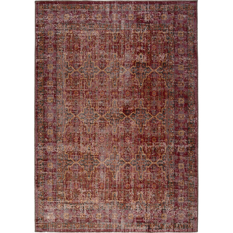 Tapis pour intérieur et extérieur My Tilas 243 Red de style vintage ...