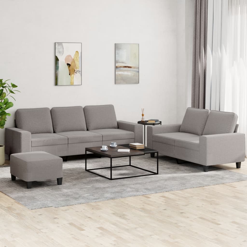 Ensemble de canapés 3 pcs，Sofa pour Salon taupe tissu CFW66376 | Leroy ...