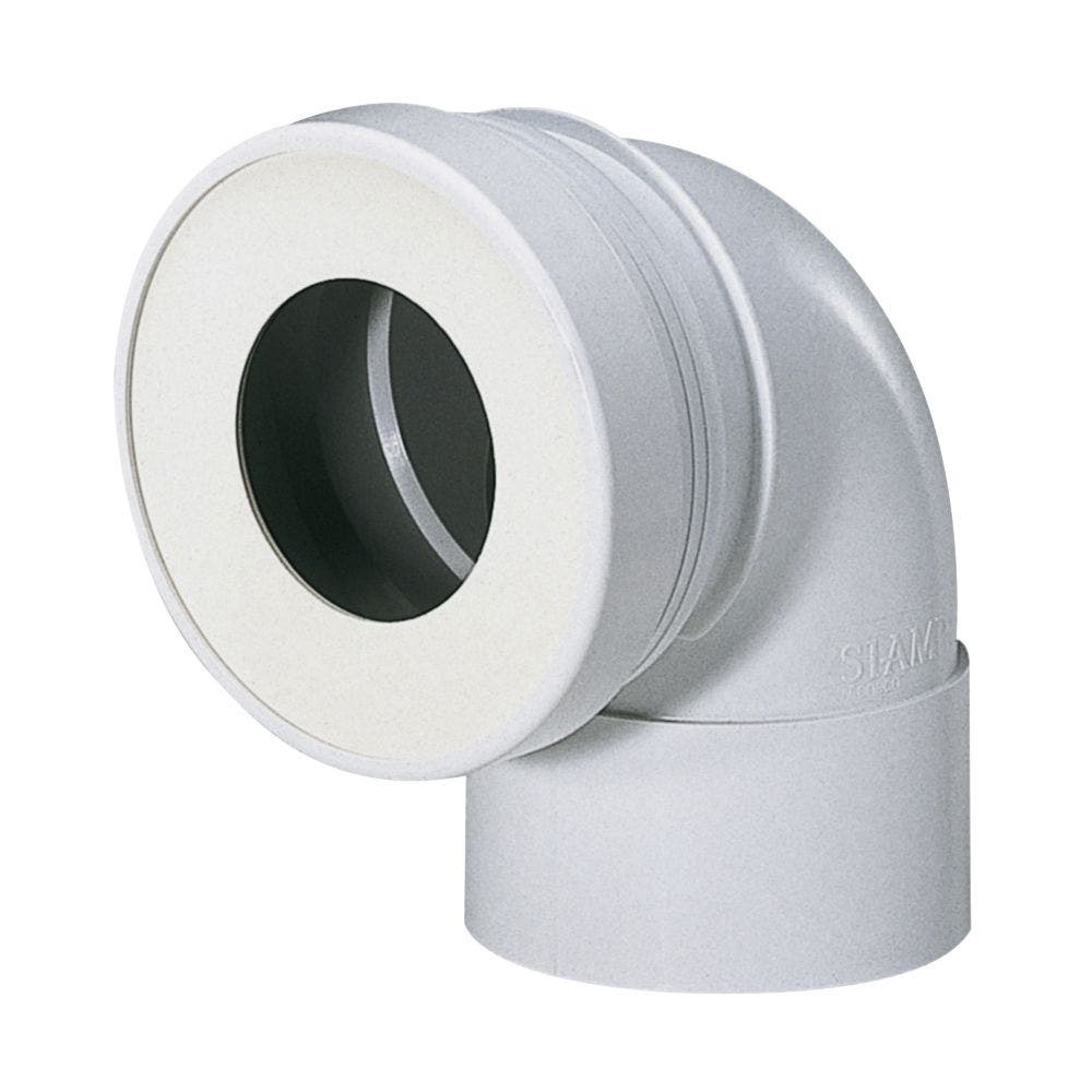 Pipe WC coudée courte femelle C100F | Leroy Merlin