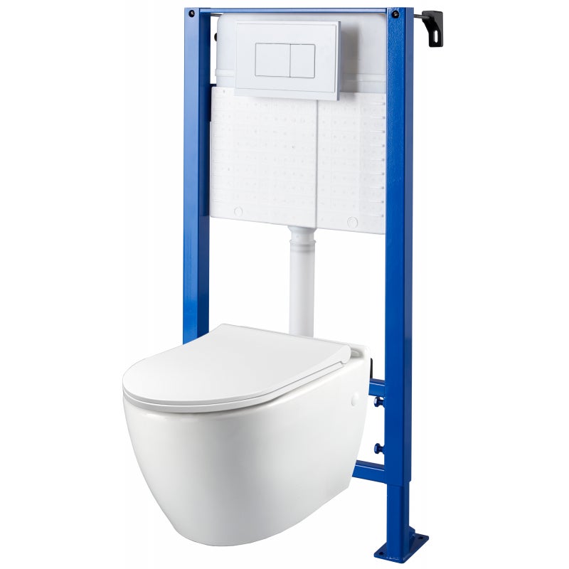 Pack wc suspendu autoportant et cuvette céramique | Leroy Merlin