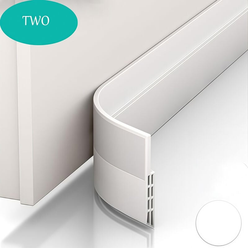 2 pcs Joints de porte, nouvelle isolation bas (pose rapide), boudin de ...