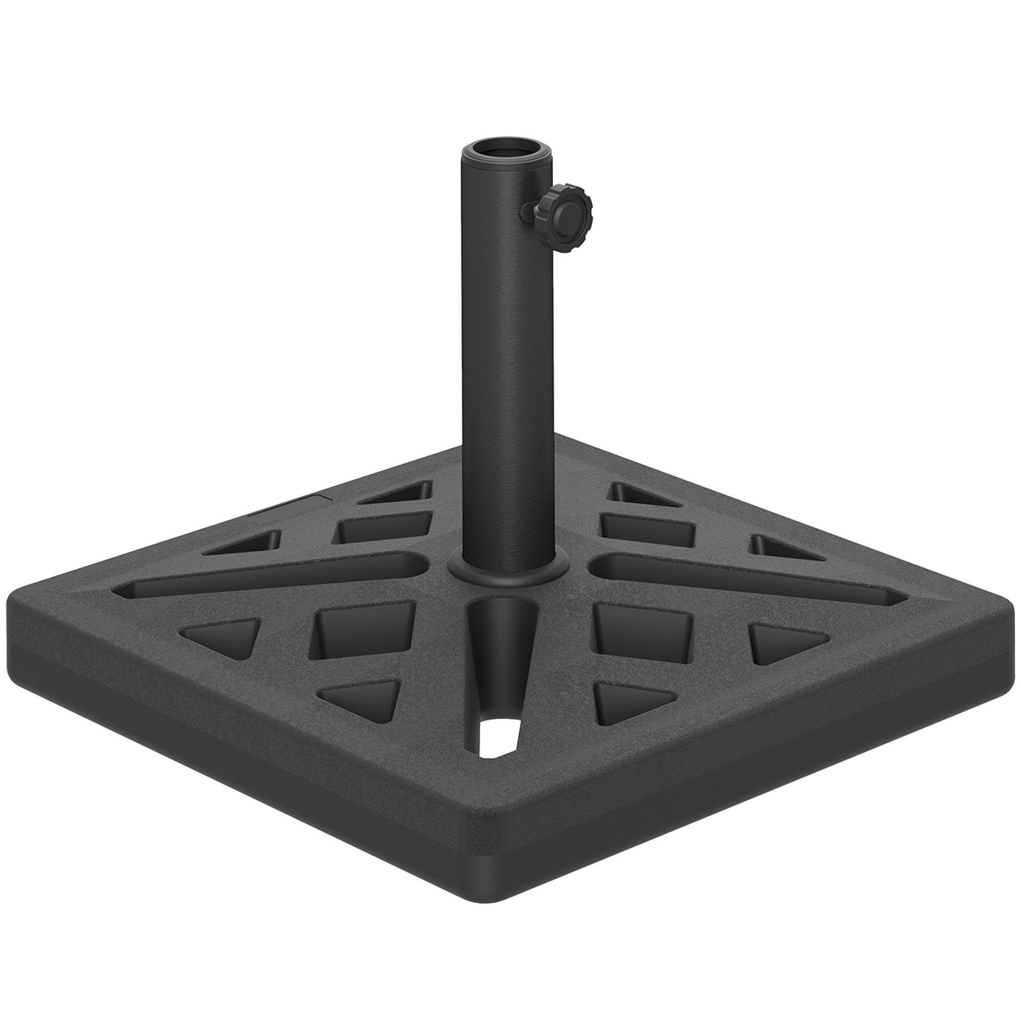 Base cuadrada para sombrilla, 15 kg, soporte para sombrilla con mástil ...