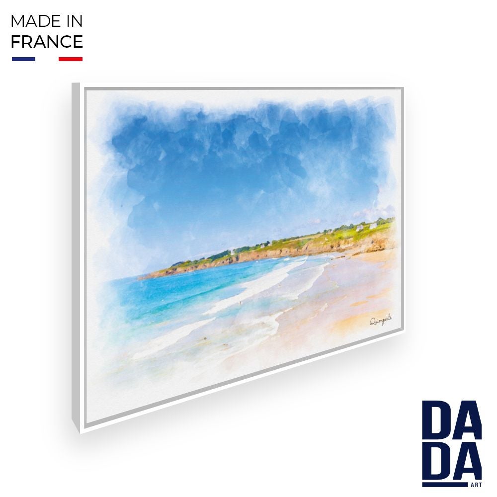 Tableau Côte de Quimperle / 45x60cm / Cadre Blanc / Fabriqué en France ...