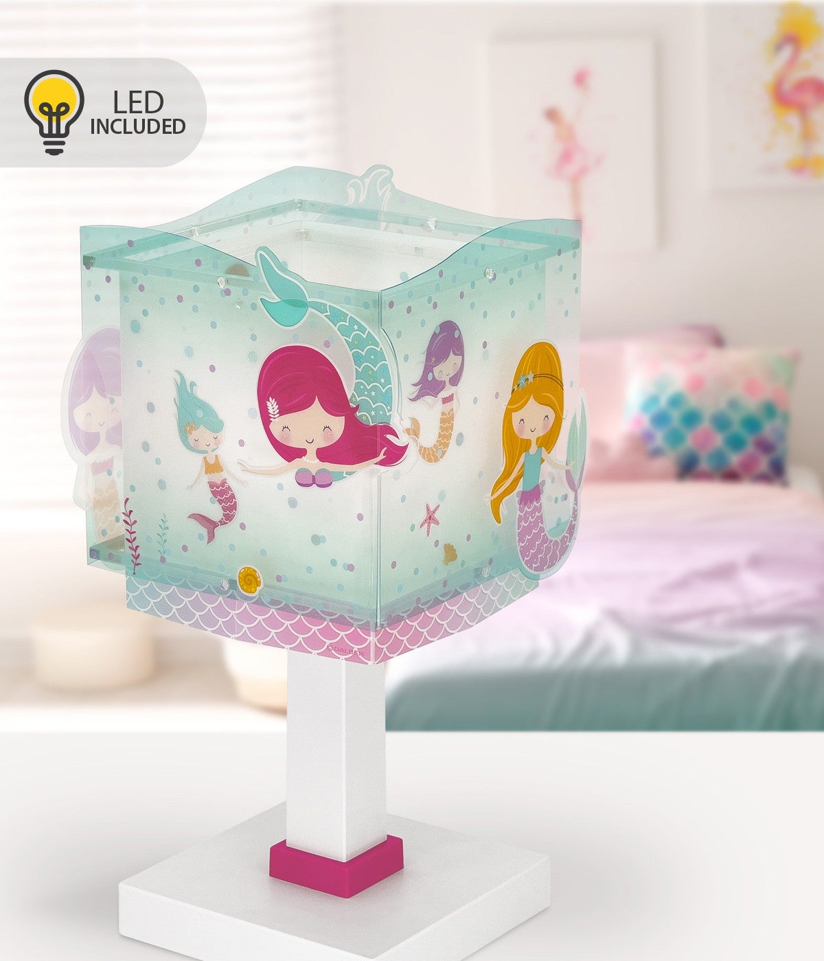 Lampka nocna LED Mermaids - Syreny dla dzieci - Leroy Merlin