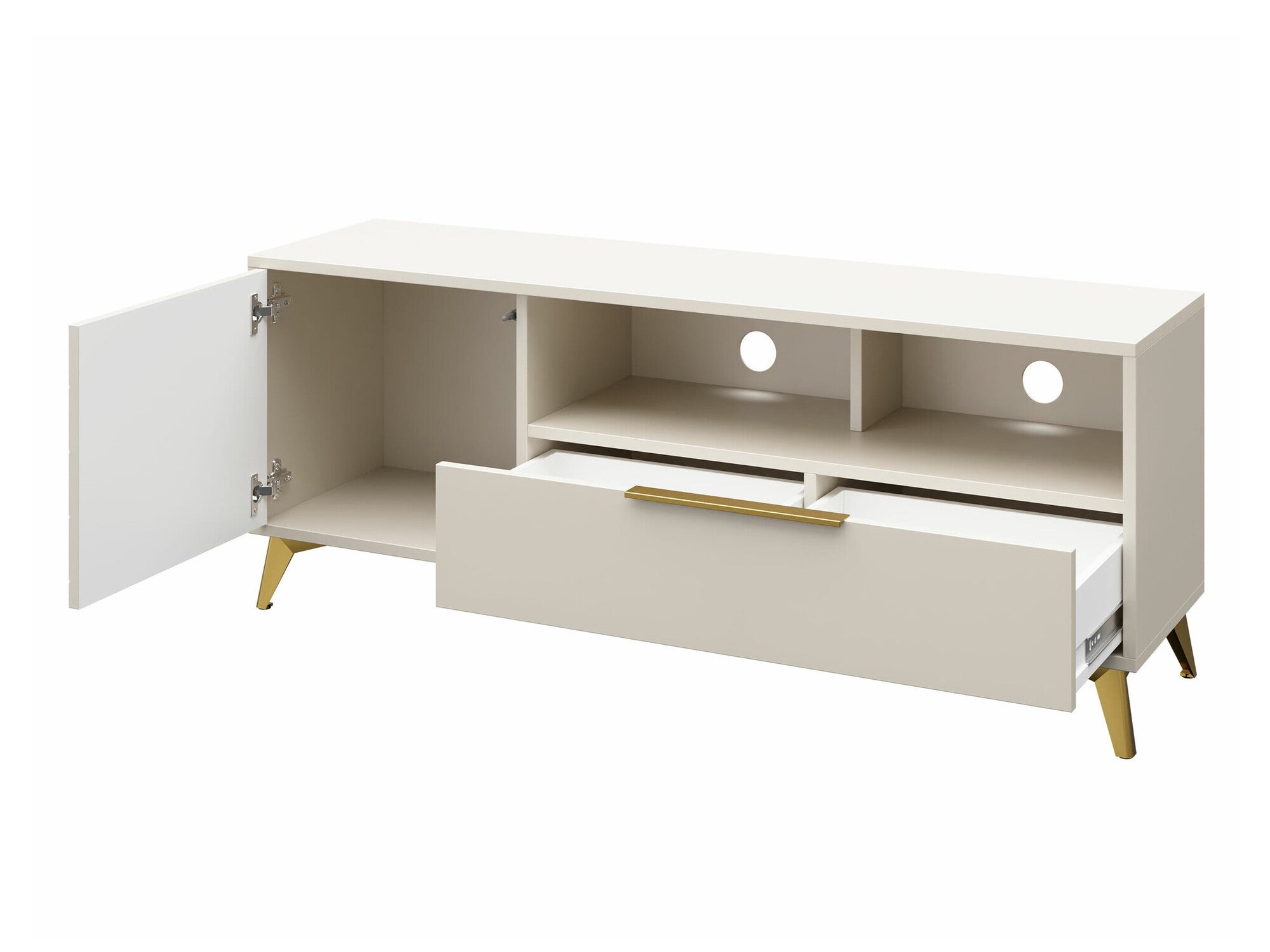 Tv mesa Comfivo Y105, Beige, 154x60x40cm | Leroy Merlin