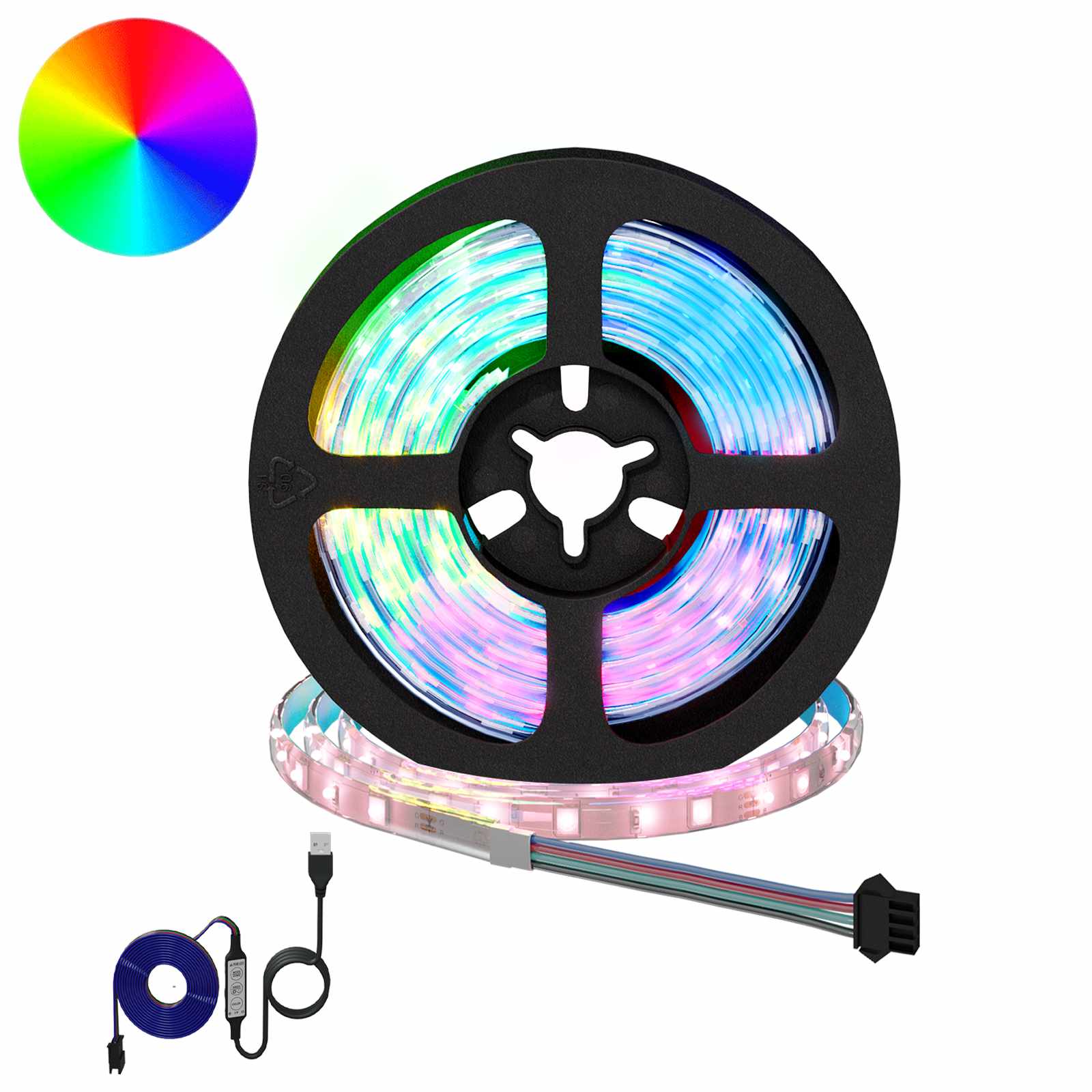 Tira LED 2 pcs Negro y Transparente 950 mm Cobre y plástico vidaXL ...