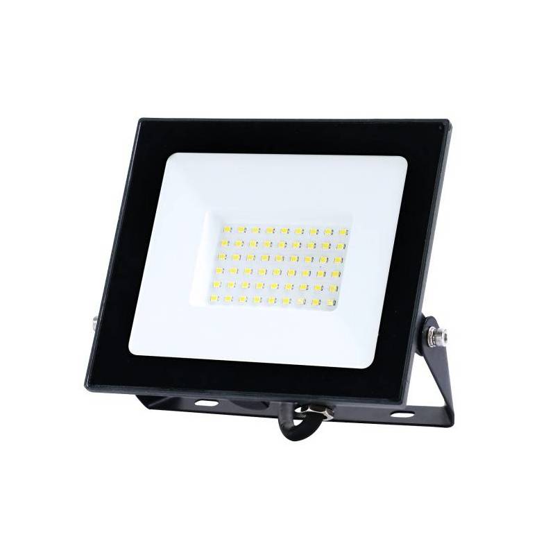 Projecteur LED 50W IP65 extérieur blanc naturel 4000k structure noir ...