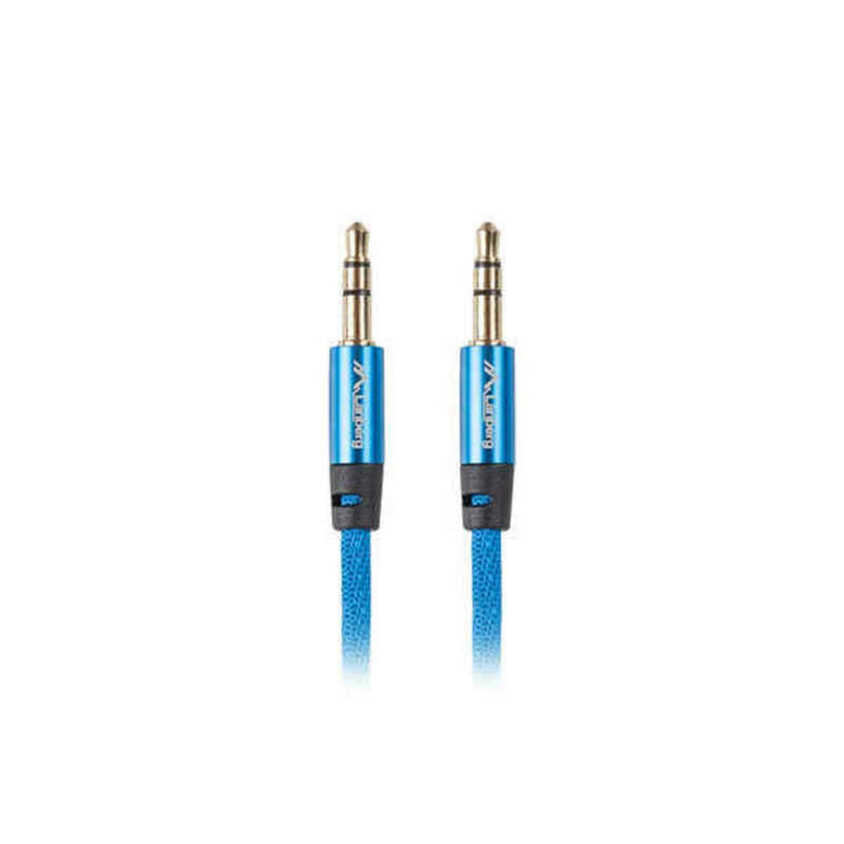 Câble Audio Jack (3,5 mm) Lanberg CA-MJMJ-10CU-0010-BL Bleu 1 m | Leroy Merlin