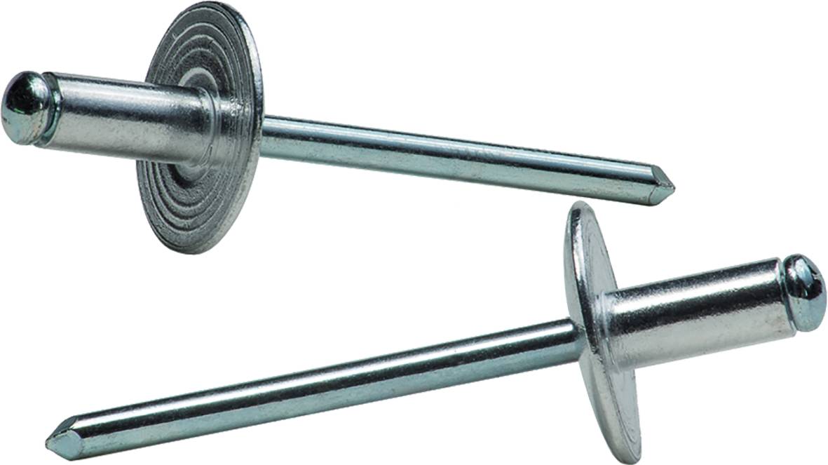 Remache Cabeza Alomada 4.0 X 12 Aluminio 250 Uds Bralo Cabeza Ancha ...