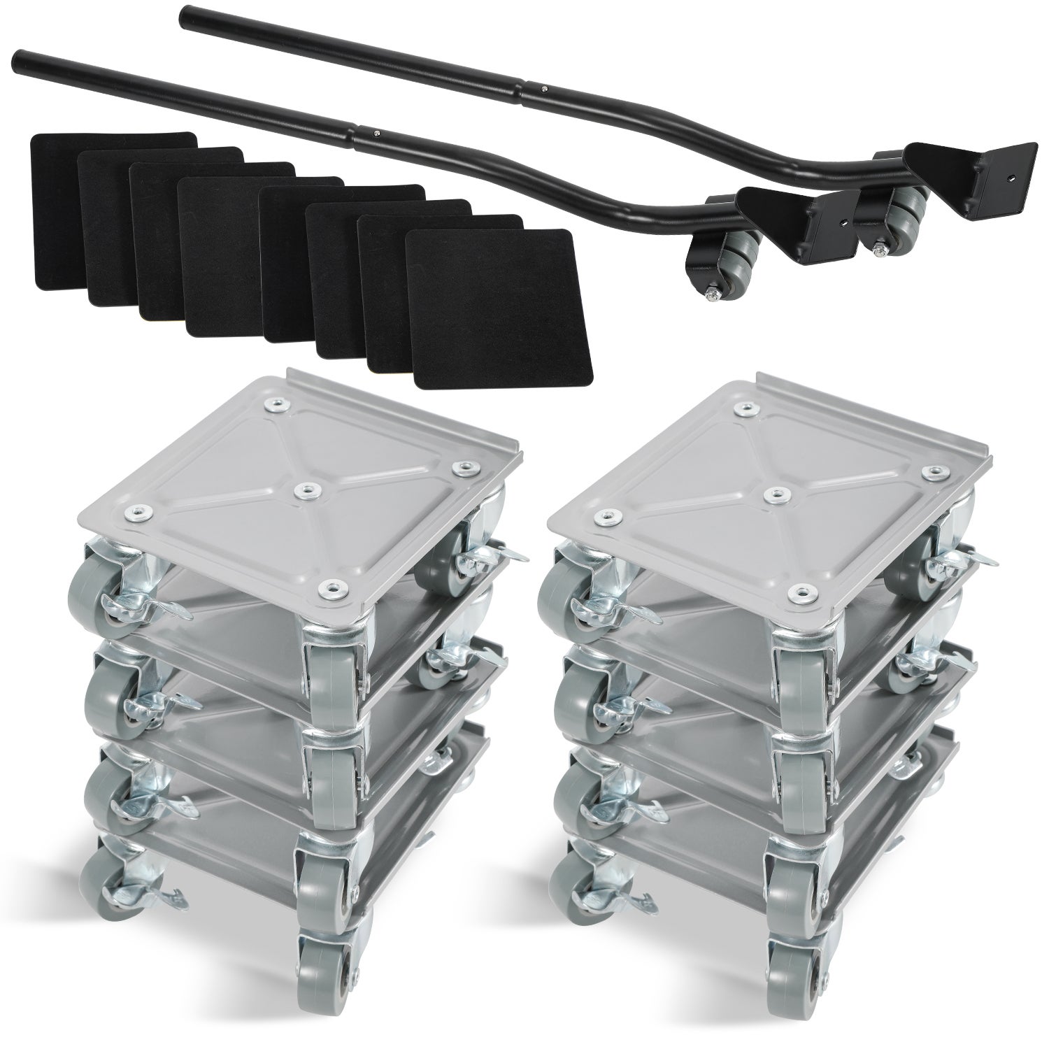 Plateau Roulant 8 pcs Support roulant Plateau roulant à roulettes ...