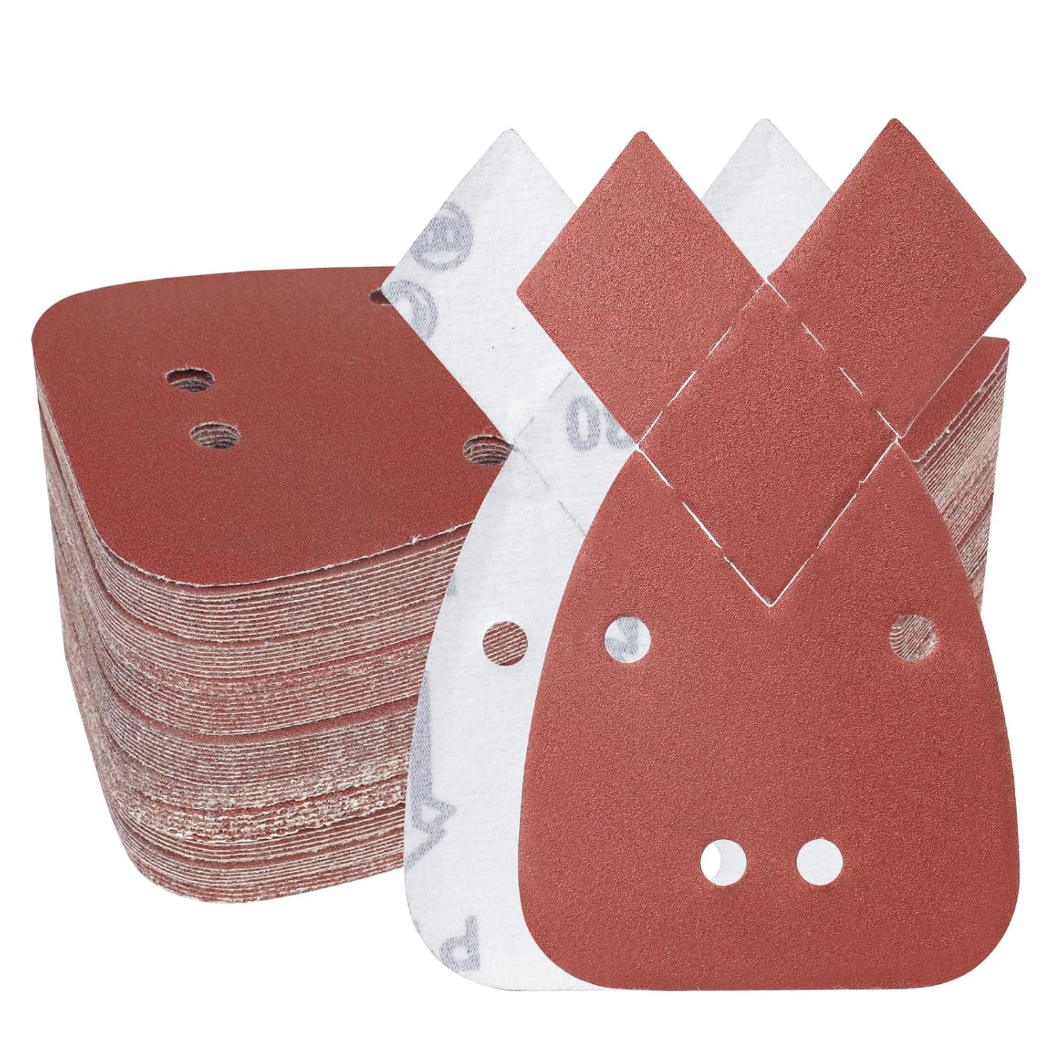 100 Feuilles Abrasives Triangles 180 Grain pour Ponceuse Black & Decker ...