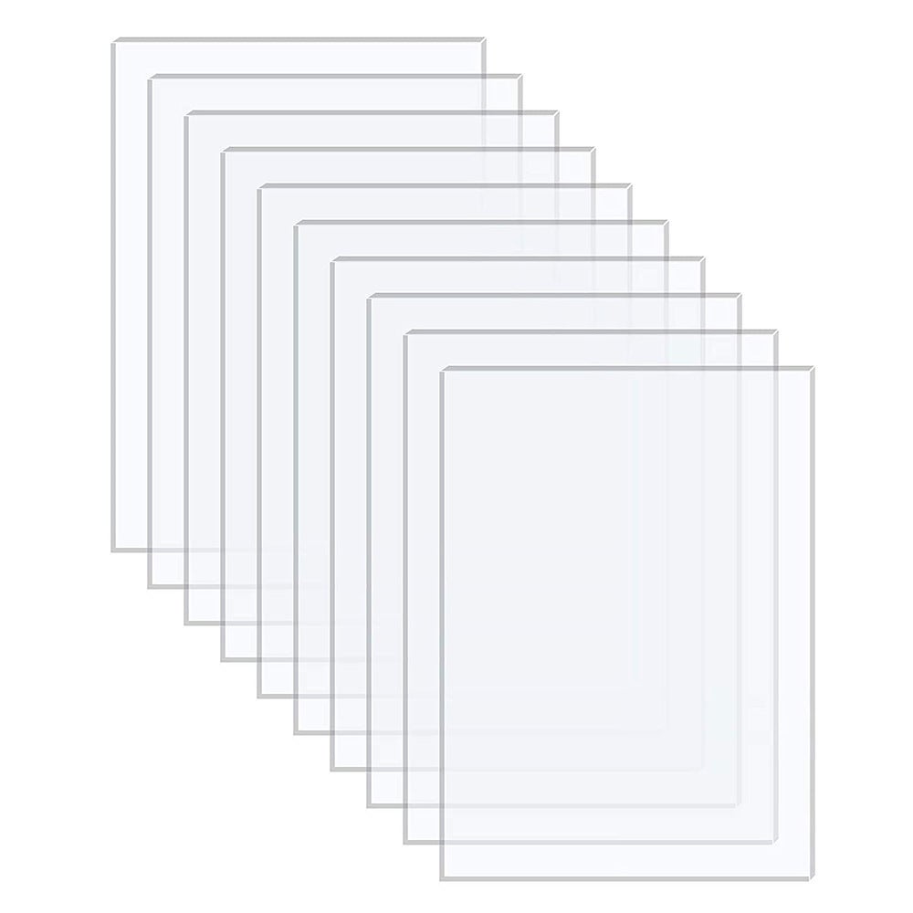 10 placas acrílicas transparentes de 200 x 250 x 1 mm, lámina de ...