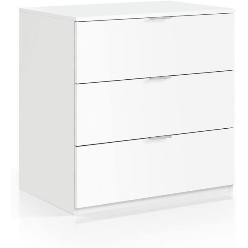 Cómoda con 3 cajones, Color Blanco, Medidas: 80x77x38 cm | Leroy Merlin