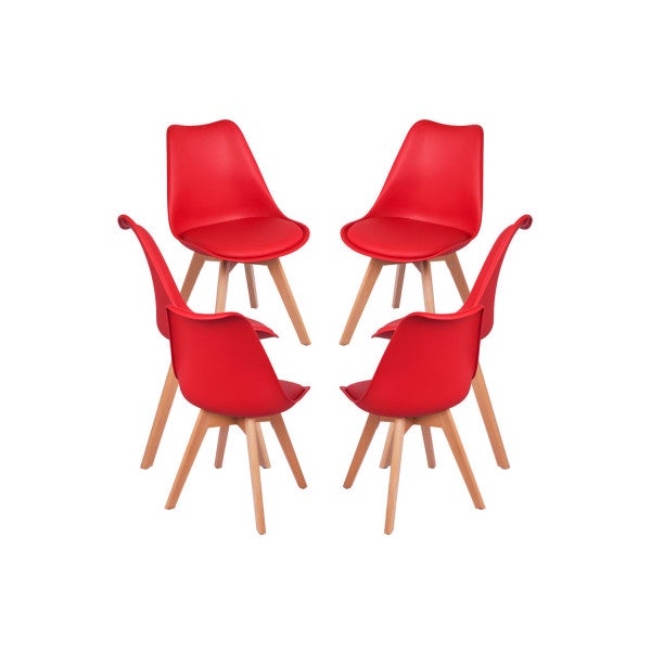 Pack 6 Sillas Synk Pro - Rojo | Leroy Merlin