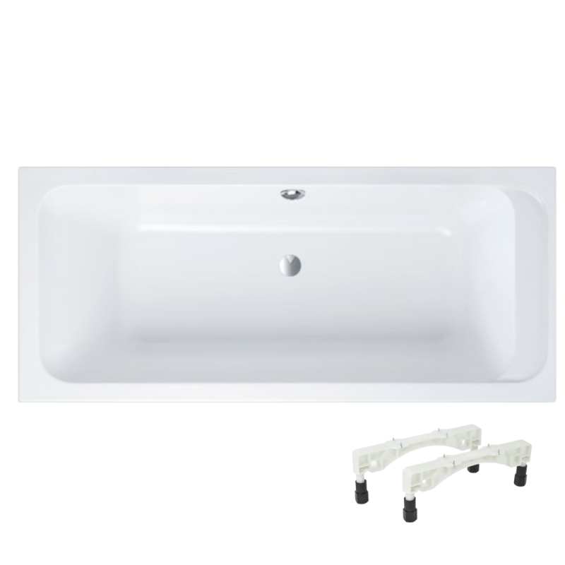 Baignoire droite 180 X 80 VILLEROY ET BOCH Architectura acrylique avec ...